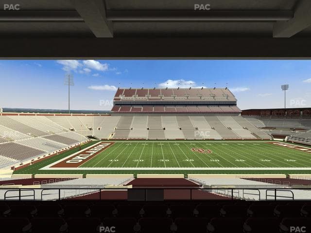 Gaylord Family Oklahoma Memorial Stadium Seating Chart & Seat Views ...