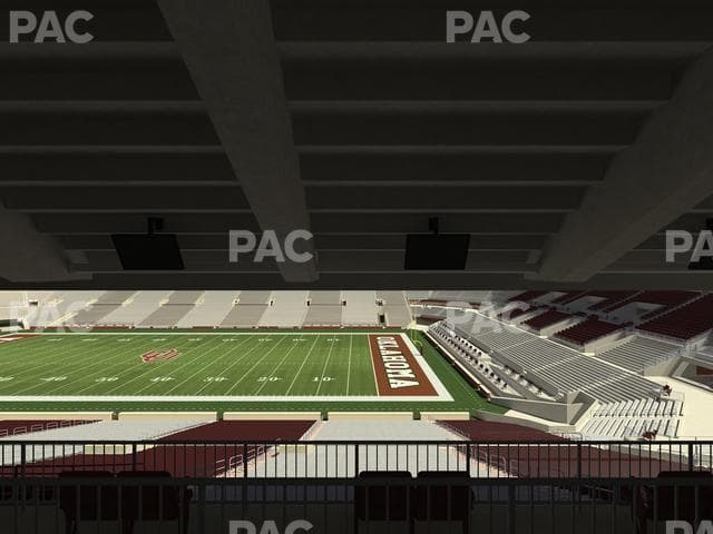 Gaylord Family Oklahoma Memorial Stadium Seating Chart & Seat Views ...