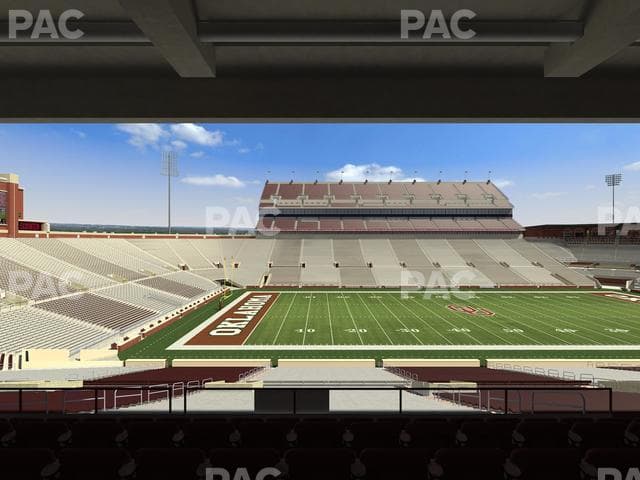 Gaylord Family Oklahoma Memorial Stadium Seating Chart & Seat Views ...
