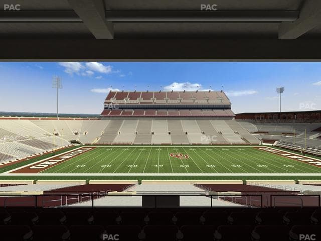 Gaylord Family Oklahoma Memorial Stadium Seating Chart & Seat Views ...