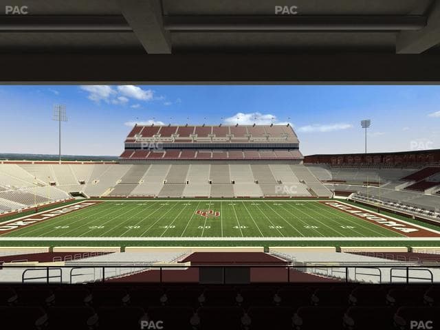 Gaylord Family Oklahoma Memorial Stadium Seating Chart & Seat Views ...