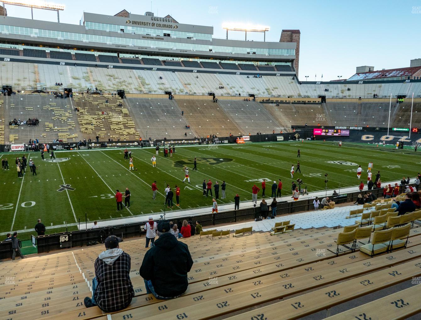 Folsom Field Section 104 Seat Views | SeatGeek