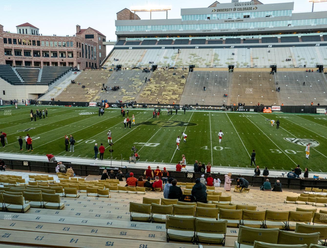 Folsom Field Section 106 Seat Views | SeatGeek