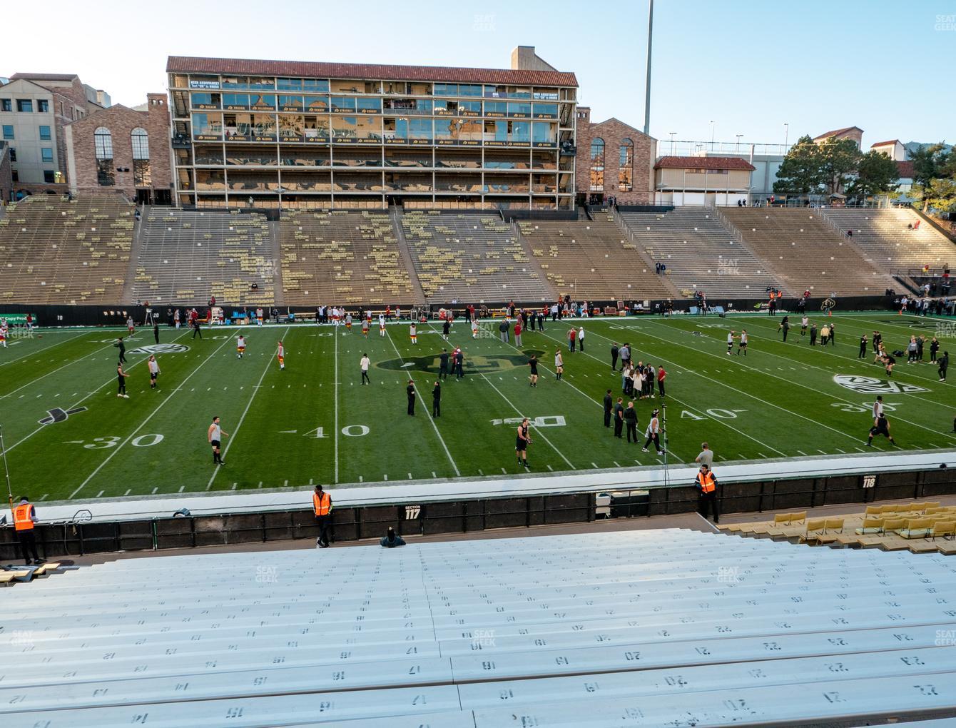 Folsom Field Section 117 Seat Views | SeatGeek